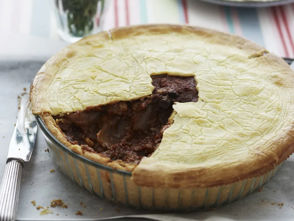 Herbed veal and tomato pie | Women's Weekly Food