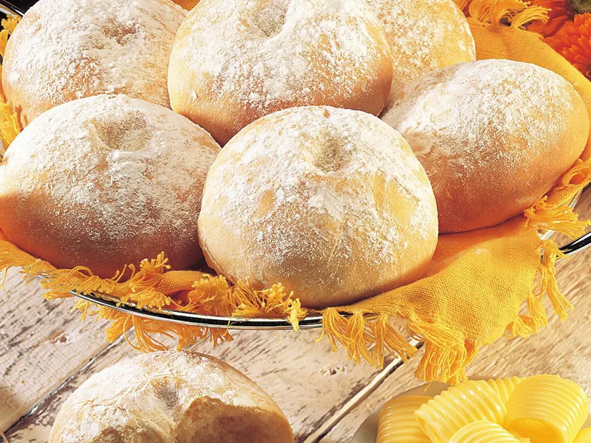 Soft and Fluffy Baps Bread Rolls Recipe