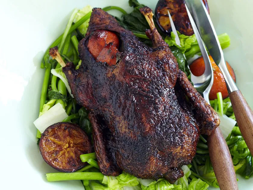 Crisp-Skinned Duck with Orange and Five-Spice