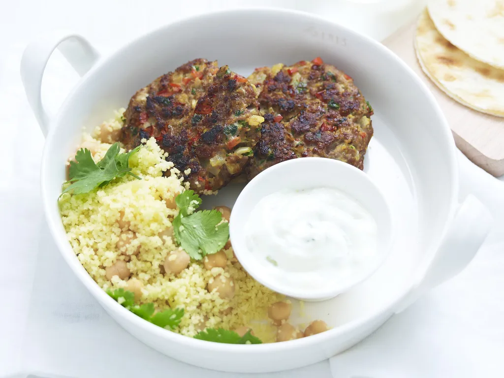 Barbecued moroccan lamb patties | Women's Weekly Food