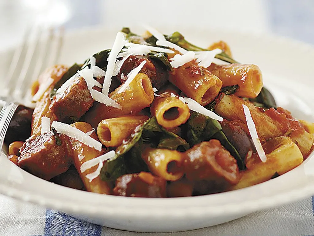 Rigatoni with spicy pork sausages | Women's Weekly Food