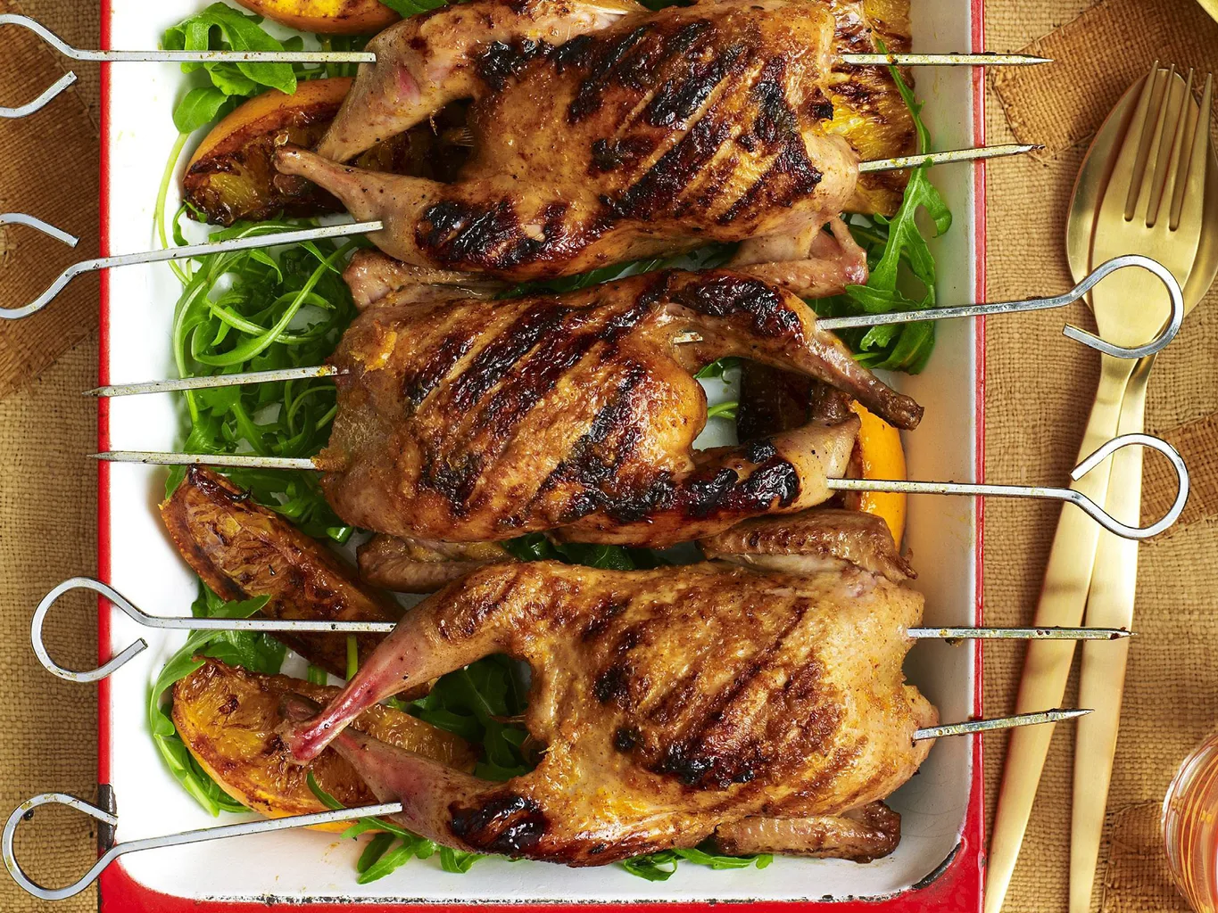 Honeyed orange quail | Women's Weekly Food