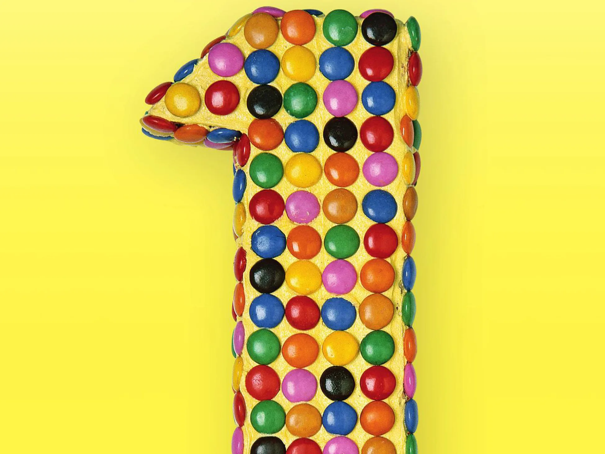 Birthday cake numbers - smartie one | Women's Weekly Food