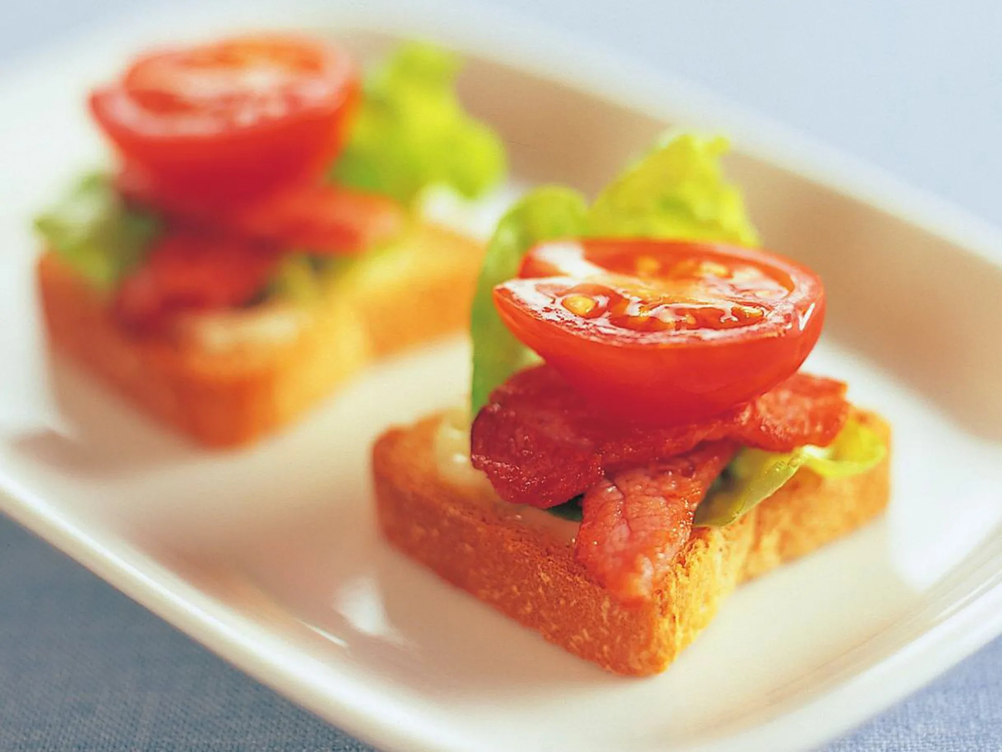 BLT on mini toasts | Women's Weekly Food
