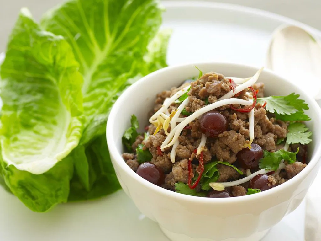 Turkey larb with sour cherries | Women's Weekly Food