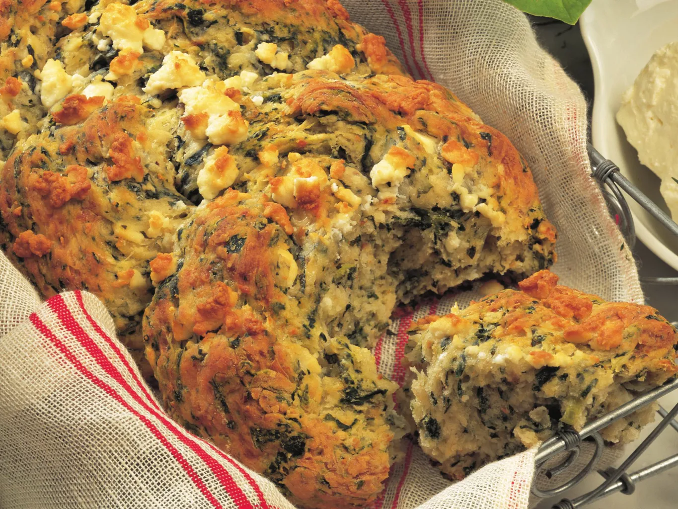 Farmhouse Spinach and Double Cheese Plait