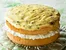 Feather Sponge Cake with Passionfruit Icing