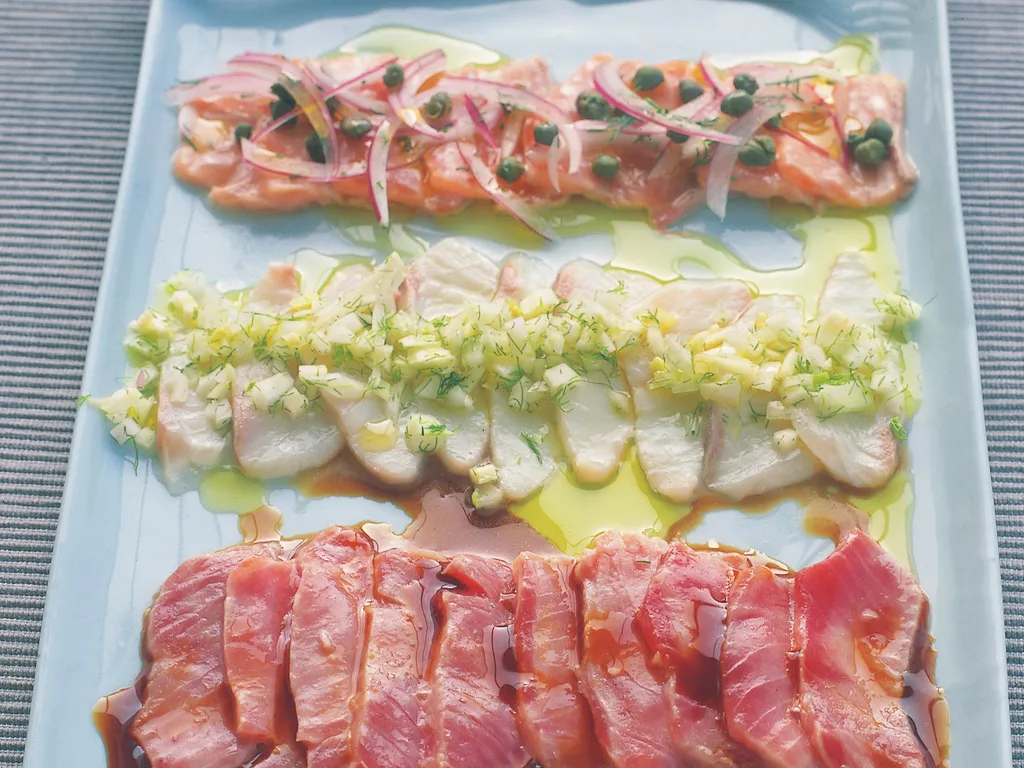 Tuna, kingfish and salmon carpaccio | Women's Weekly Food