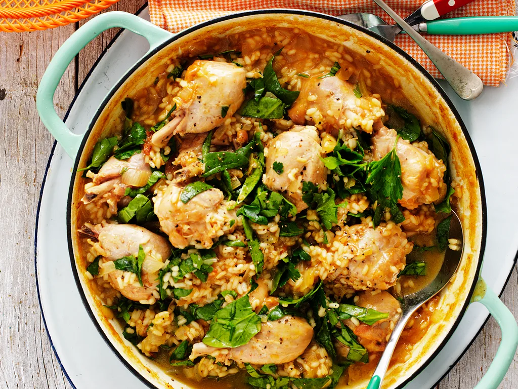 One-Pot Apricot Chicken with Creamy Rice