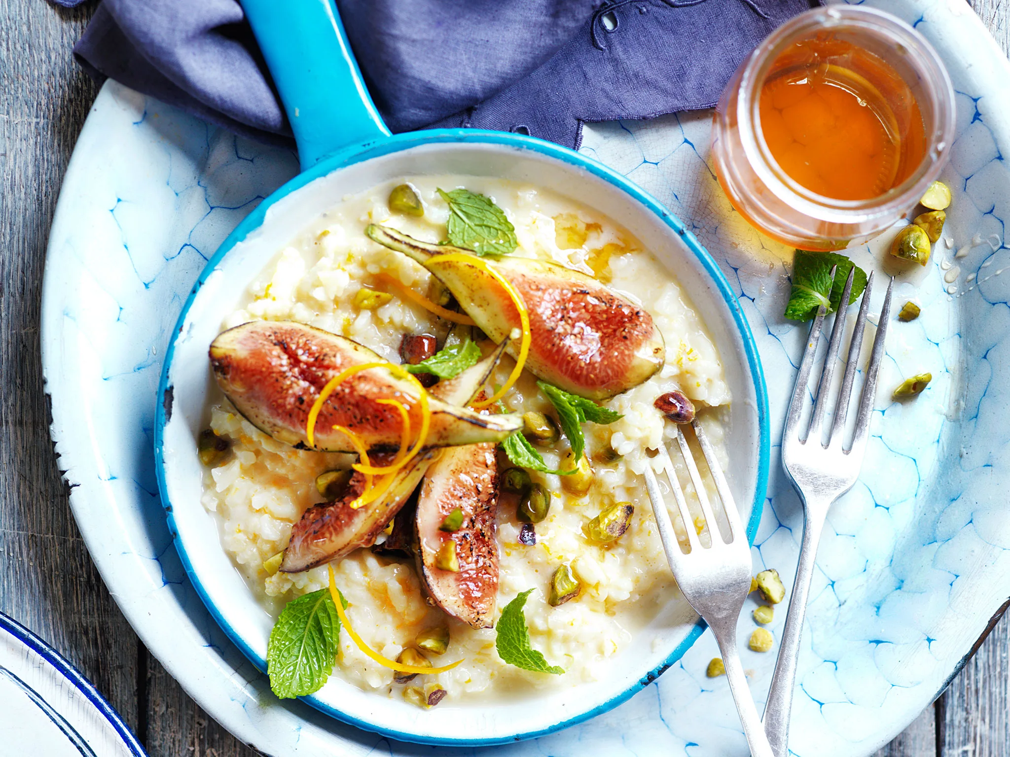 Fig and orange blossom rice pudding | Women's Weekly Food