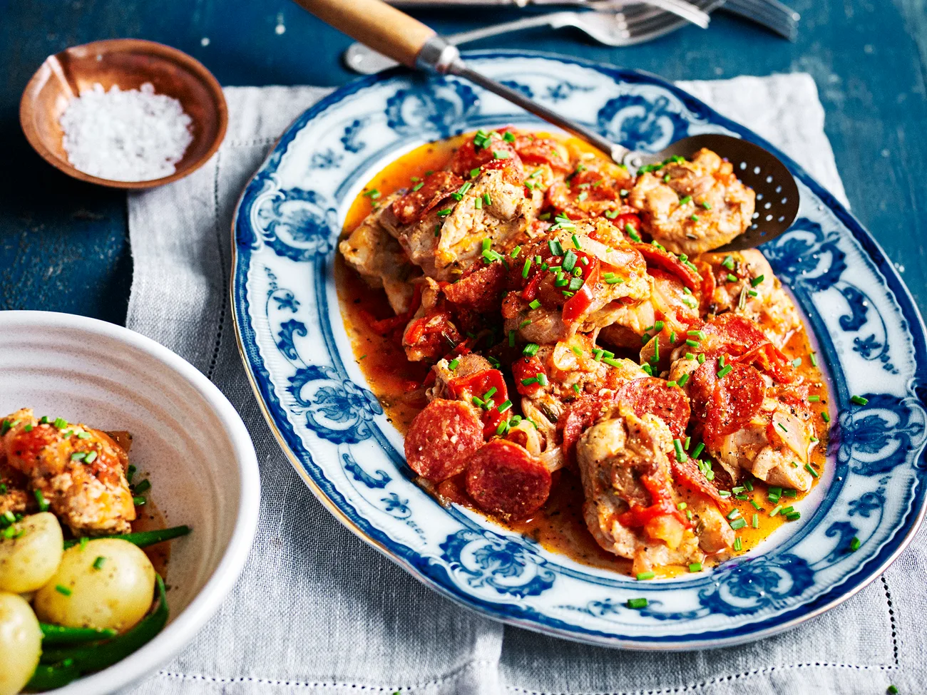 Slow-Cooker Italian Chicken with Tomatoes and Pepperoni