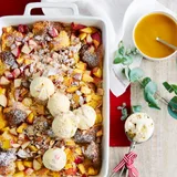 Summer stone fruit pandoro pudding | Women's Weekly Food
