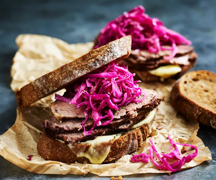 Corned beef and red cabbage sandwich | Women's Weekly Food