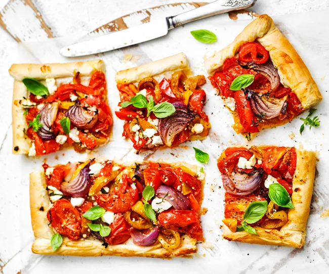 Roasted vegetable filo tart | Women's Weekly Food
