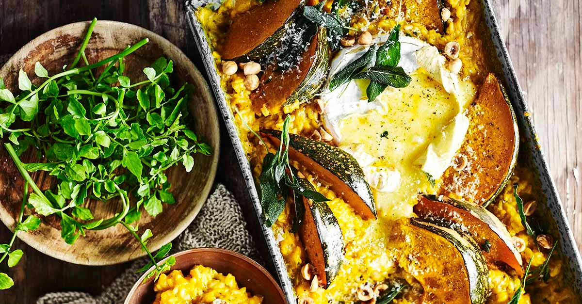 Baked Pumpkin, Sage and Camembert Risotto Recipe