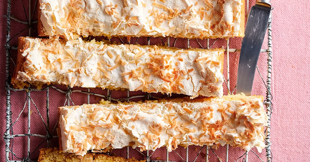 Lemon meringue blondie | Women's Weekly Food
