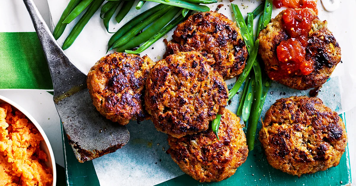 Rissoles with sweet potato mash | Women's Weekly Food