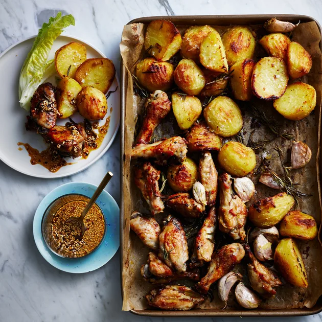 Chicken nibbles with chilli crunch potatoes | Women's Weekly Food