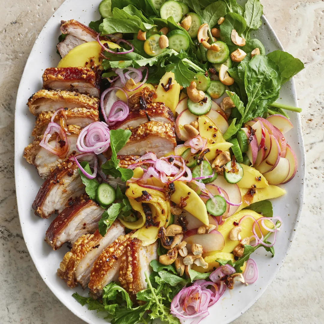Crispy crackling pork belly salad | Women's Weekly Food