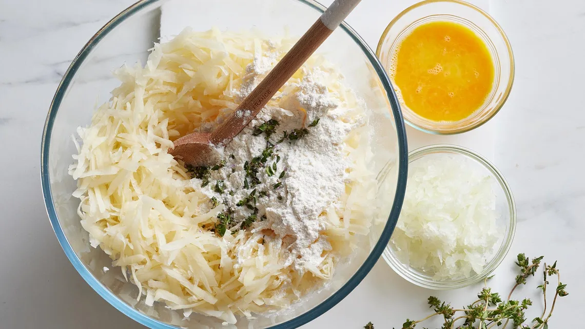 Grated potato fritters | Women's Weekly Food