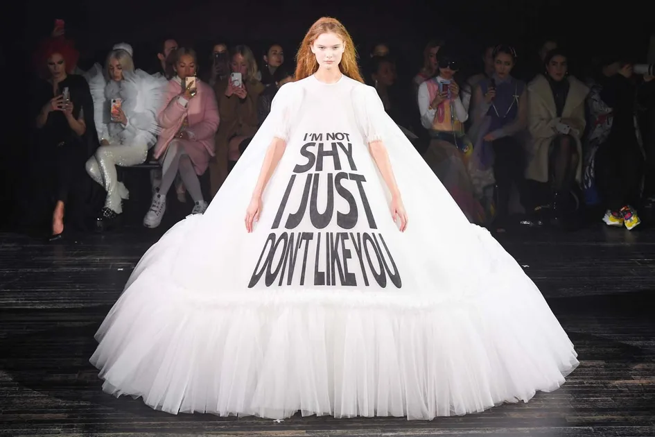 Viktor and Rolf Sent Meme Dresses Down The Runway In Paris