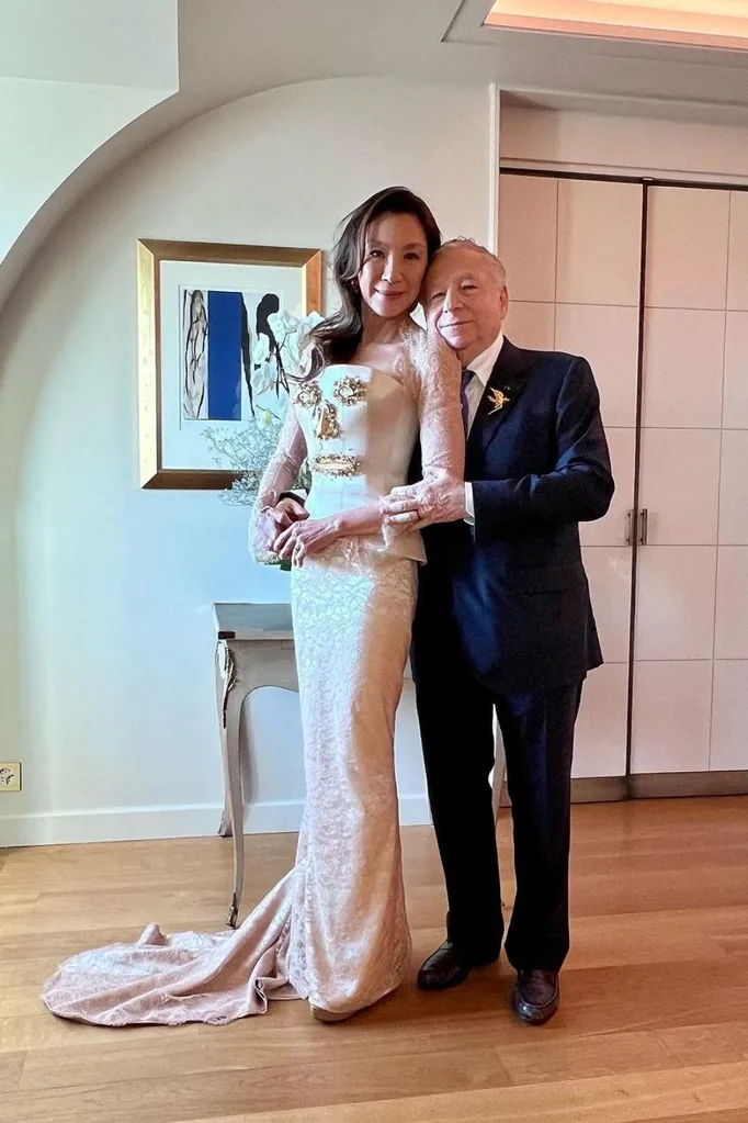 Michelle Yeoh Wore A Schiapparelli Gown To Marry Her Long-Time Partner