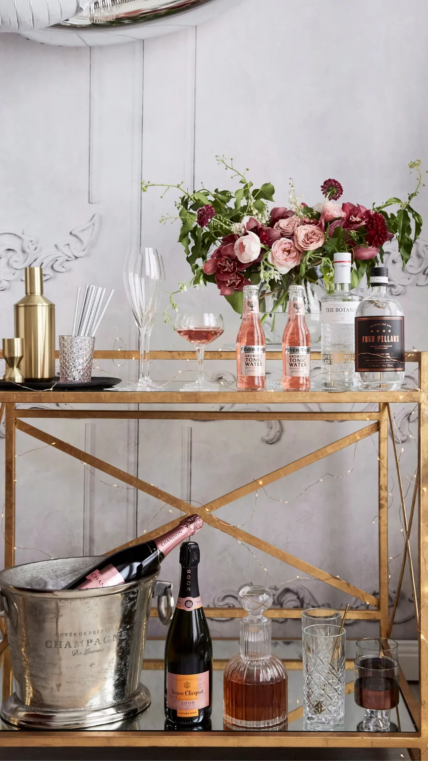 Cocktail Hour: How To Create A Spirited Bar Cart | marie claire