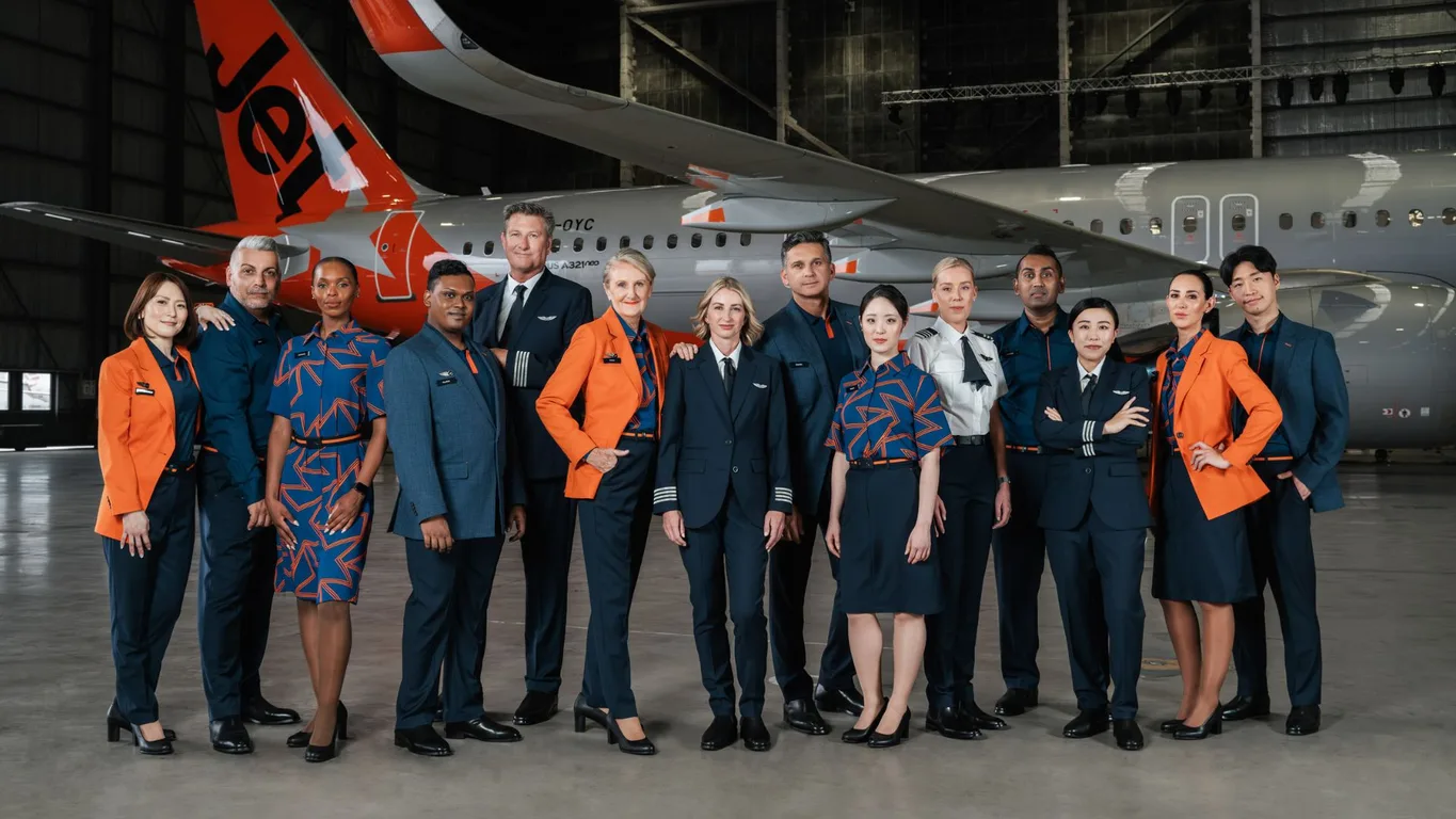 Jetstar And Genevieve Smart Unveil Revamped New Uniform | marie claire