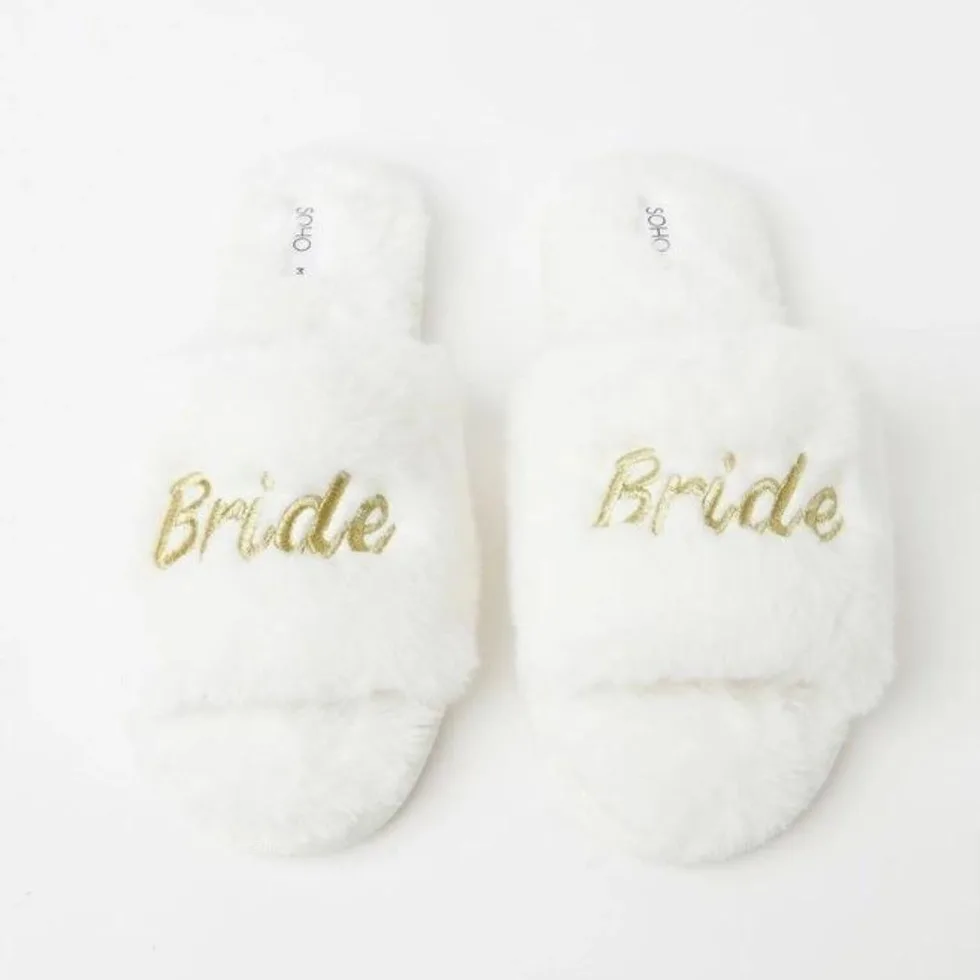 6 Pairs Of Bridal Slippers Perfect For Your Wedding Morning | marie claire