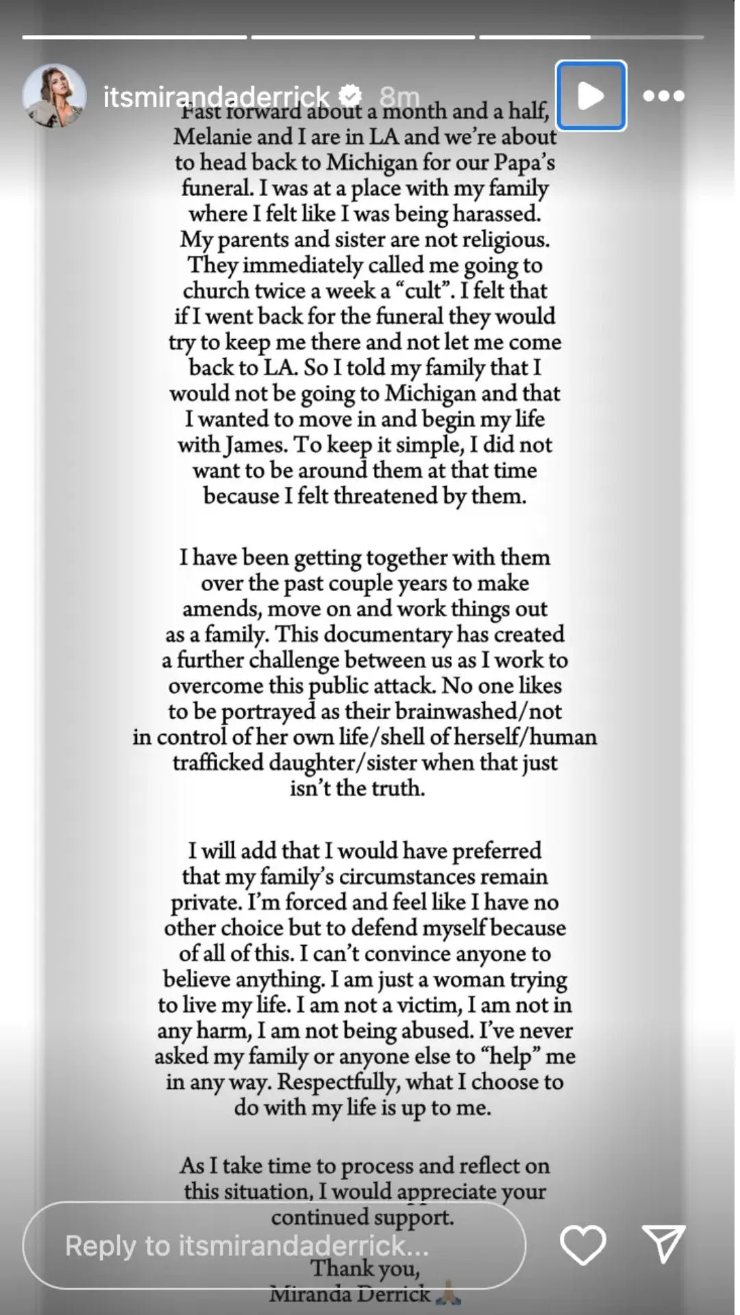 'Dancing for the Devil': Where Is Miranda Wilking Now? | marie claire