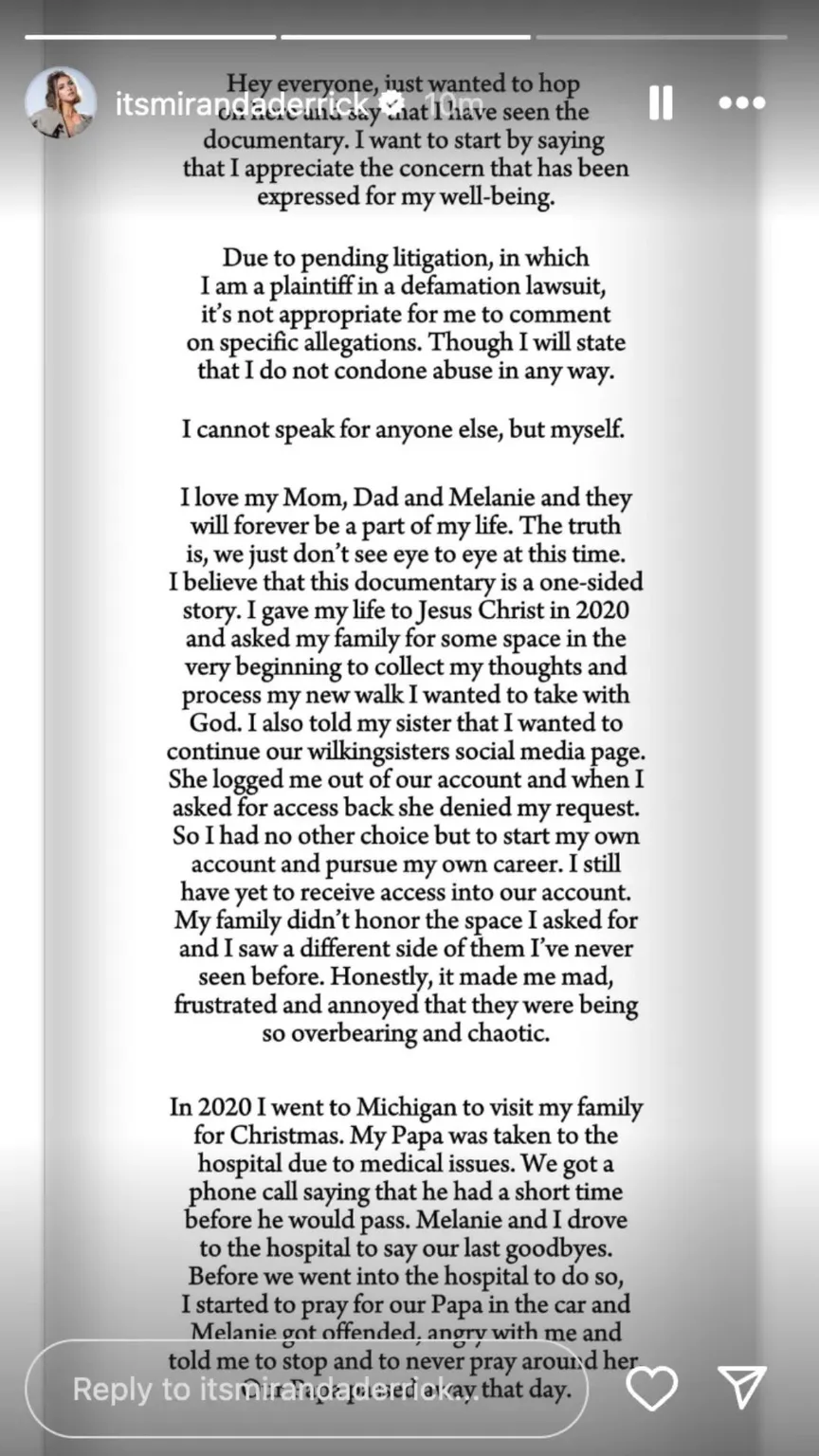 'Dancing for the Devil': Where Is Miranda Wilking Now? | marie claire