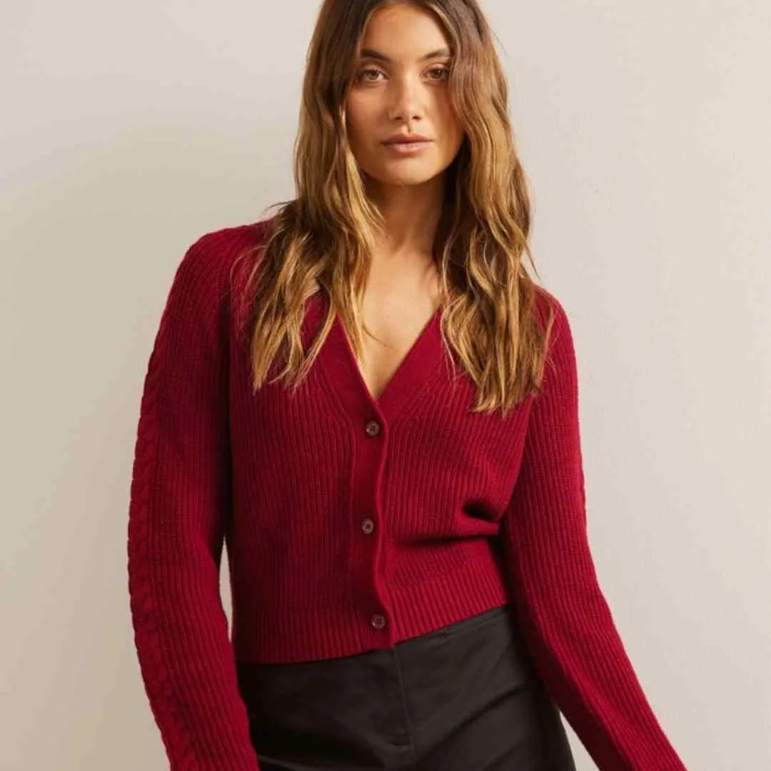 These Red Cardigans Will Brighten Up Your Winter Wardrobe | marie claire
