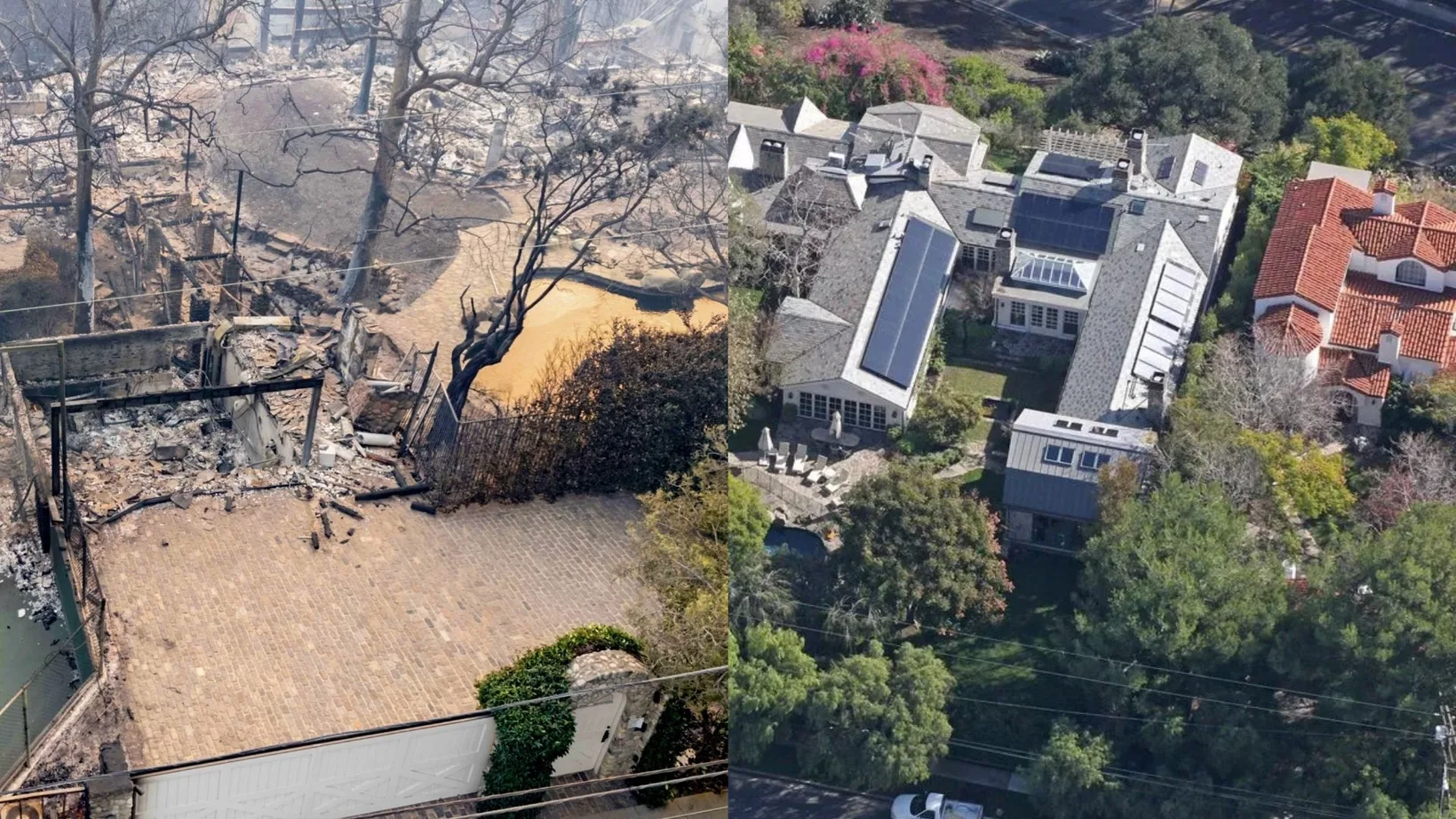 Celebrity Homes Affected By LA Fires: A Harrowing Before & After ...
