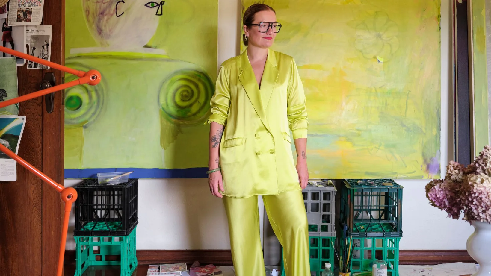 Step Inside The Art Deco Apartment Of Artist Miranda Skoczek | marie claire