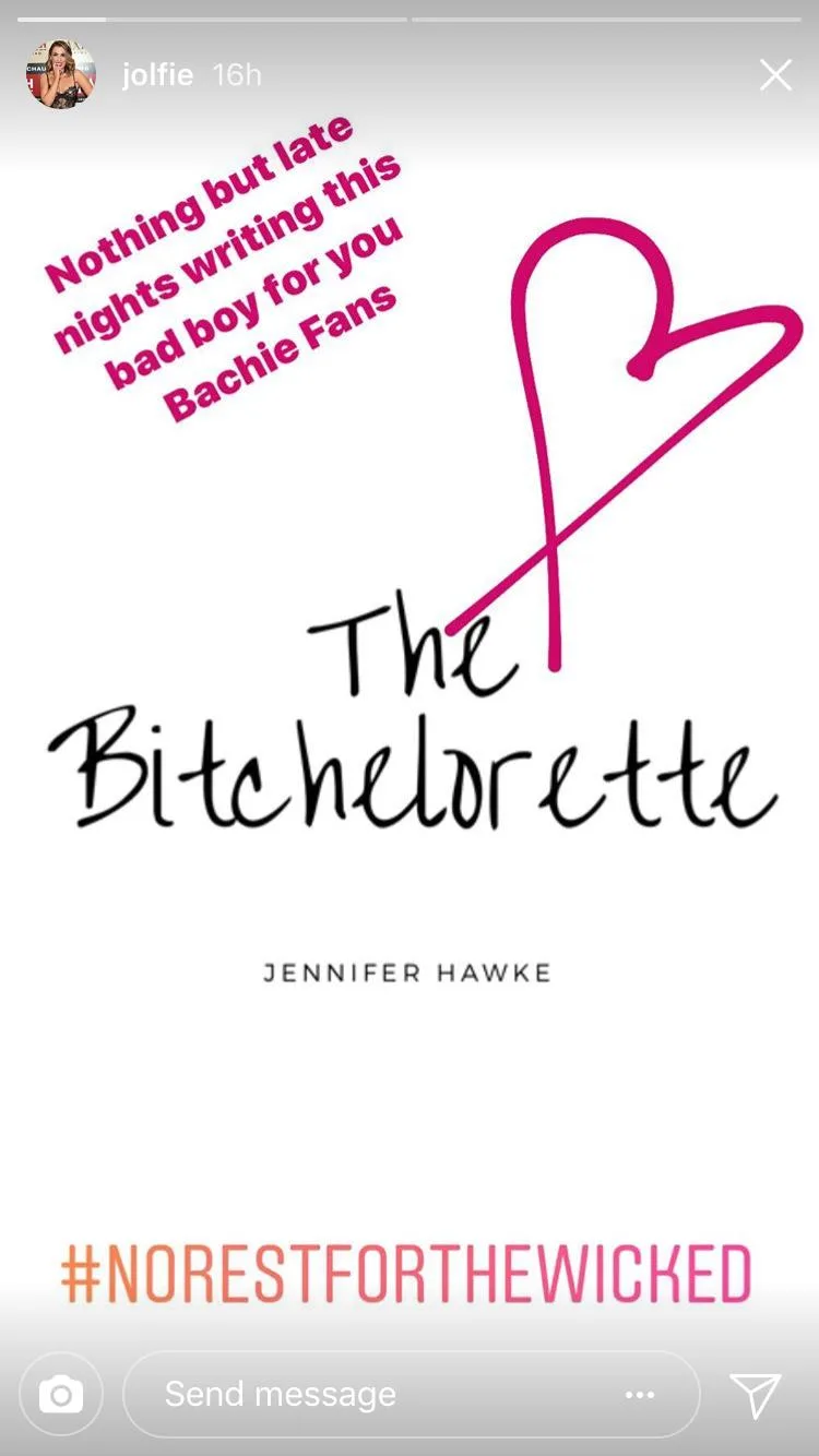 The Bachelor Australia: Jen Hawke Writing Tell-All Book