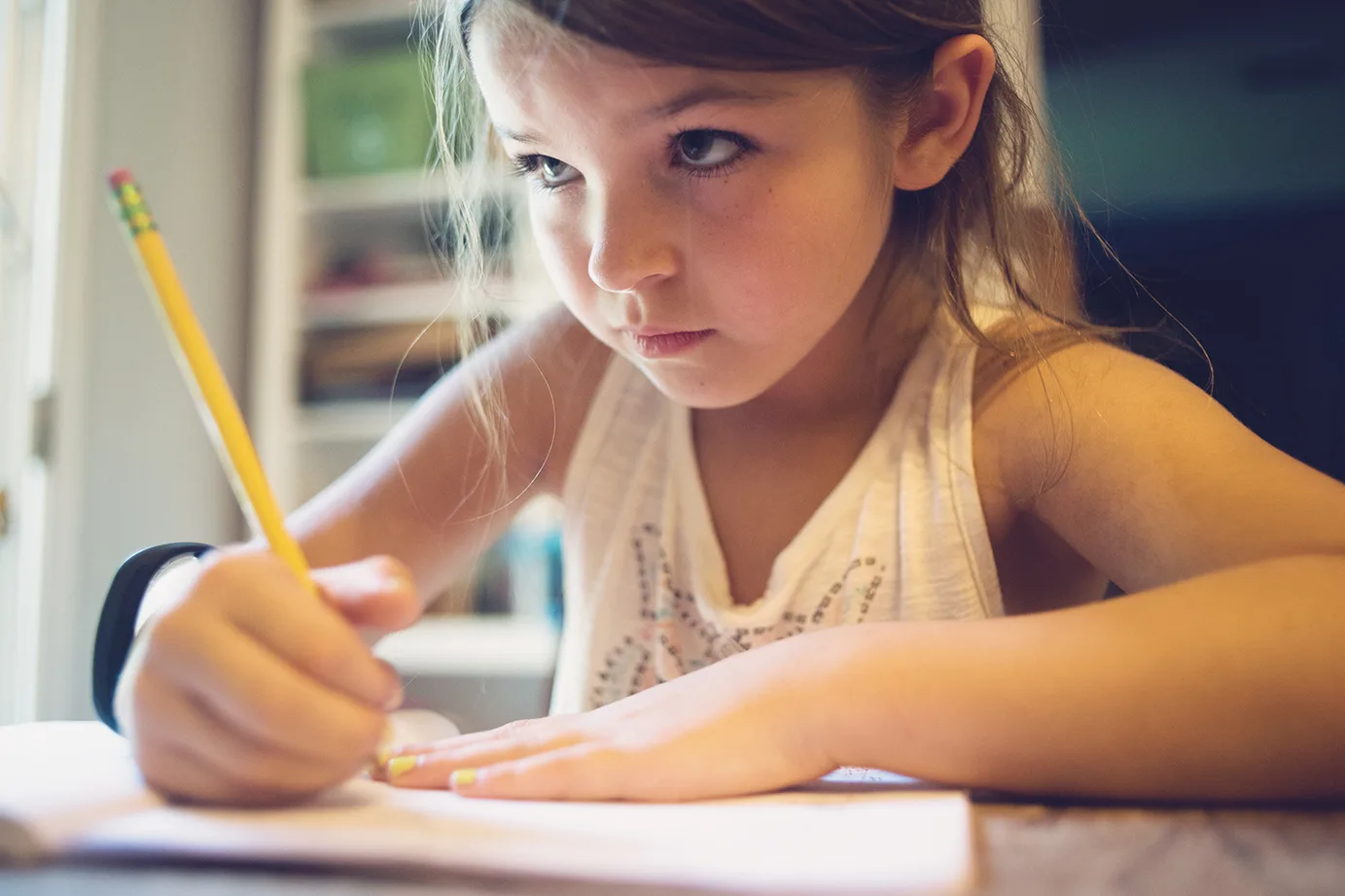 This kid's homework is going viral because it's so scary