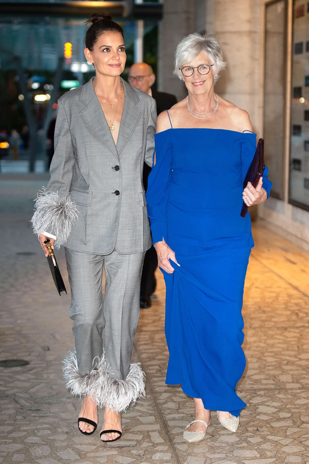Katie Holmes Takes On The Power Suit Trend With A Chic Twist