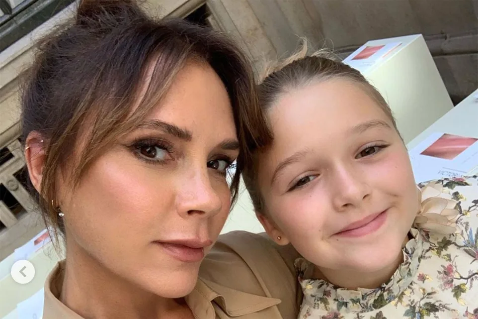 Harper Beckham Channels Baby Spice Haistyle In Space Buns