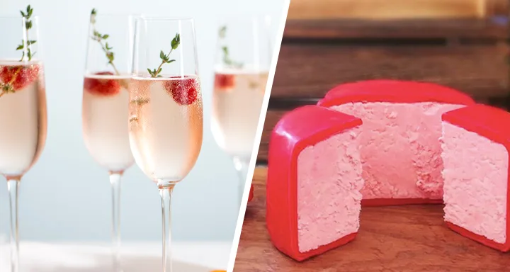 Prosecco-Flavoured Pink Cheese Is A Thing Now