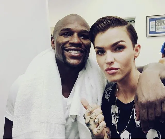 Ruby Rose's Fanbase Hits After Floyd Mayweather Selfie | ELLE