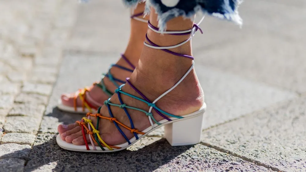 9 Pairs Of Office-Appropriate Coloured Sandals