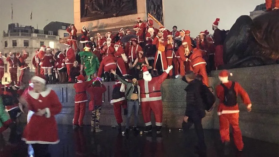 Cara Delevingne Attends Santa Claus Rave