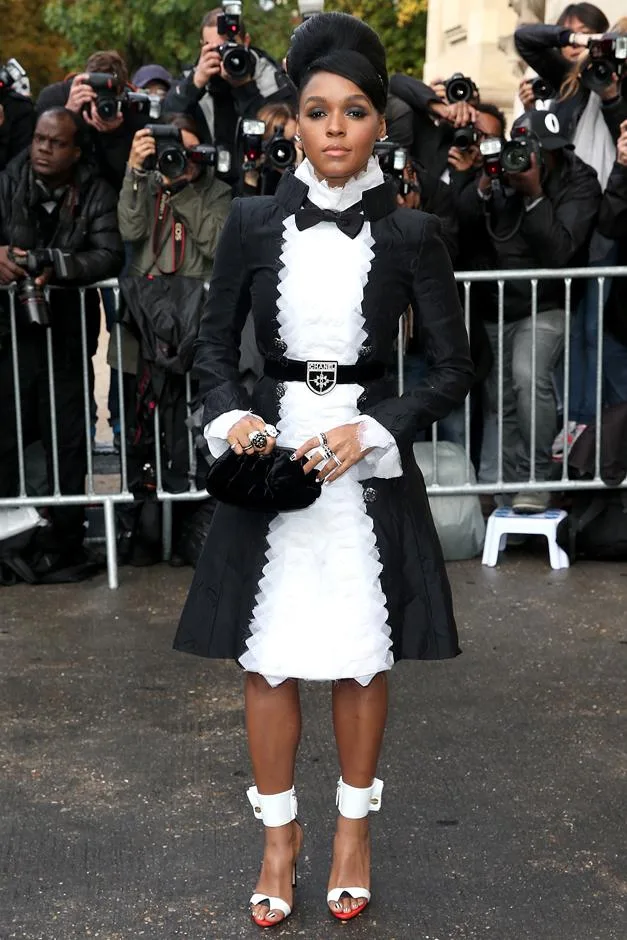 Janelle Monáe Sweet Reason for Always Wearing Black & White | ELLE