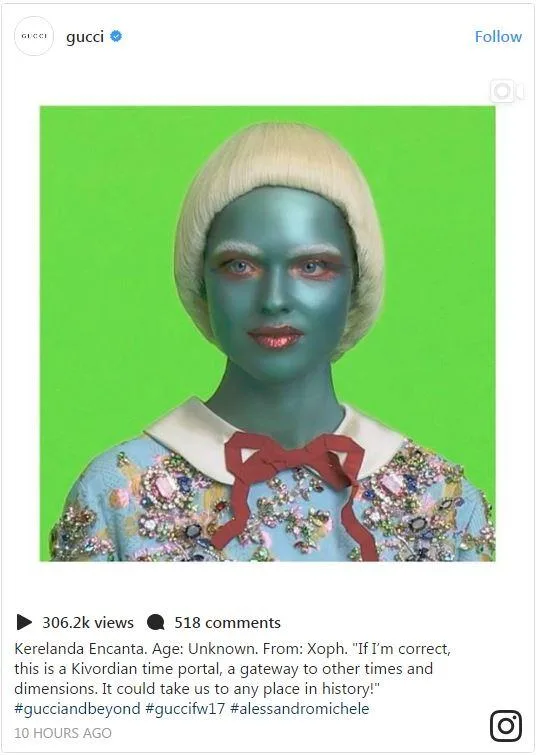 Gucci’s Futuristic Campaign Features ‘Xoph’ Aliens | ELLE