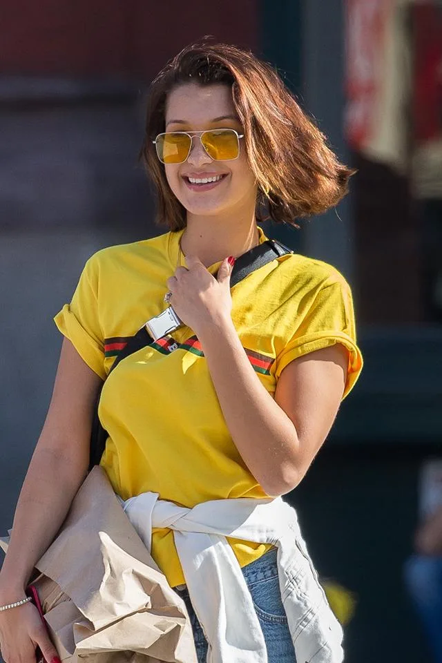Bella Hadid Smiling Pictures