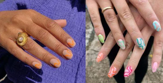 Squiggly Nail Art Trend: How to Achieve It | ELLE