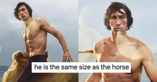 Adam Driver as a Centaur for Burberry: Best Reactions&Memes | ELLE