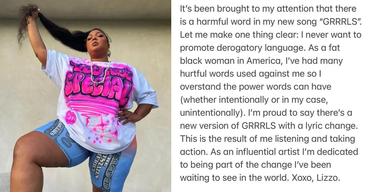 Lizzo Apologizes for Ableist Slur in New Song ‘Grrrls’ | ELLE