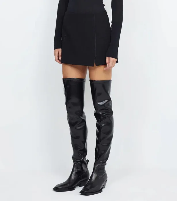 The Best Thigh-High Boots For Statement Winter Styling