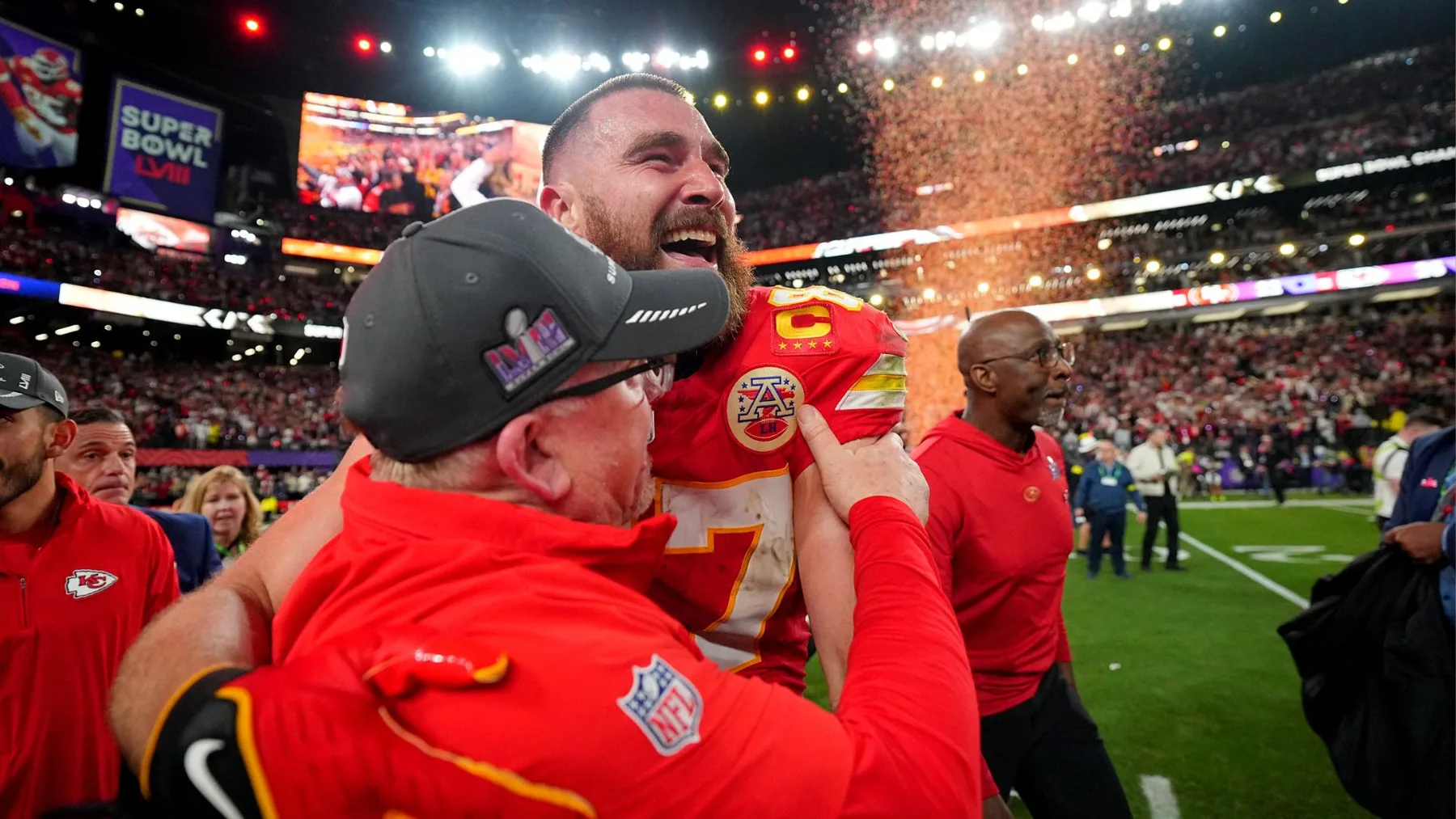 Travis Kelce Responds to Viral Super Bowl Moment | ELLE | ELLE